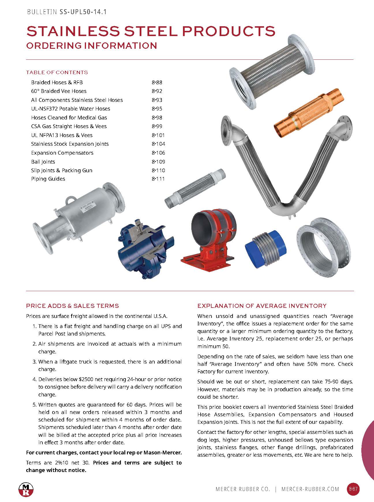 Catalog | Mercer Rubber