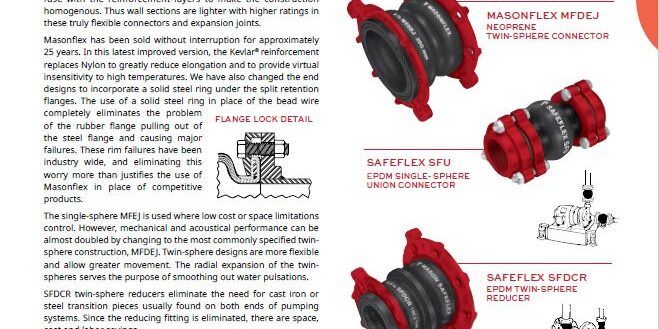 MasonFlex Neoprene Connectors Using SafeFlex Construction - MFEJ, MFDEJ ...